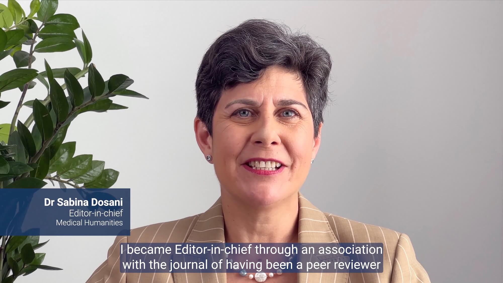 Editor in Chief – Dr Sabina Dosani
